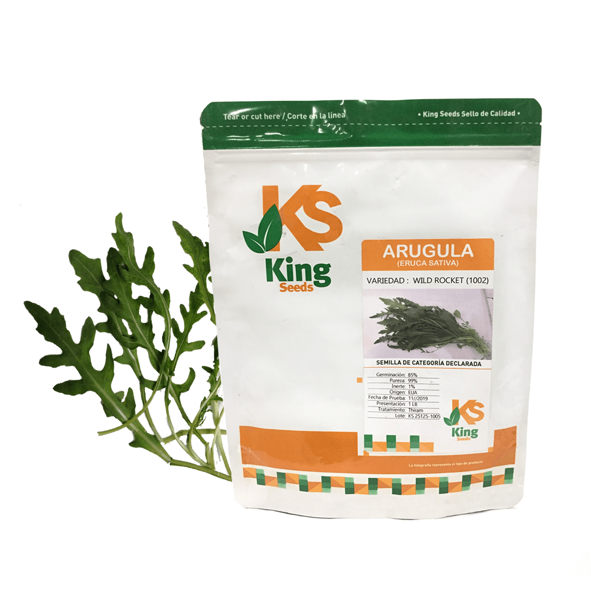 Arúgula Wild Rocket (1002) Sobre 1 Lb – King Seeds Online