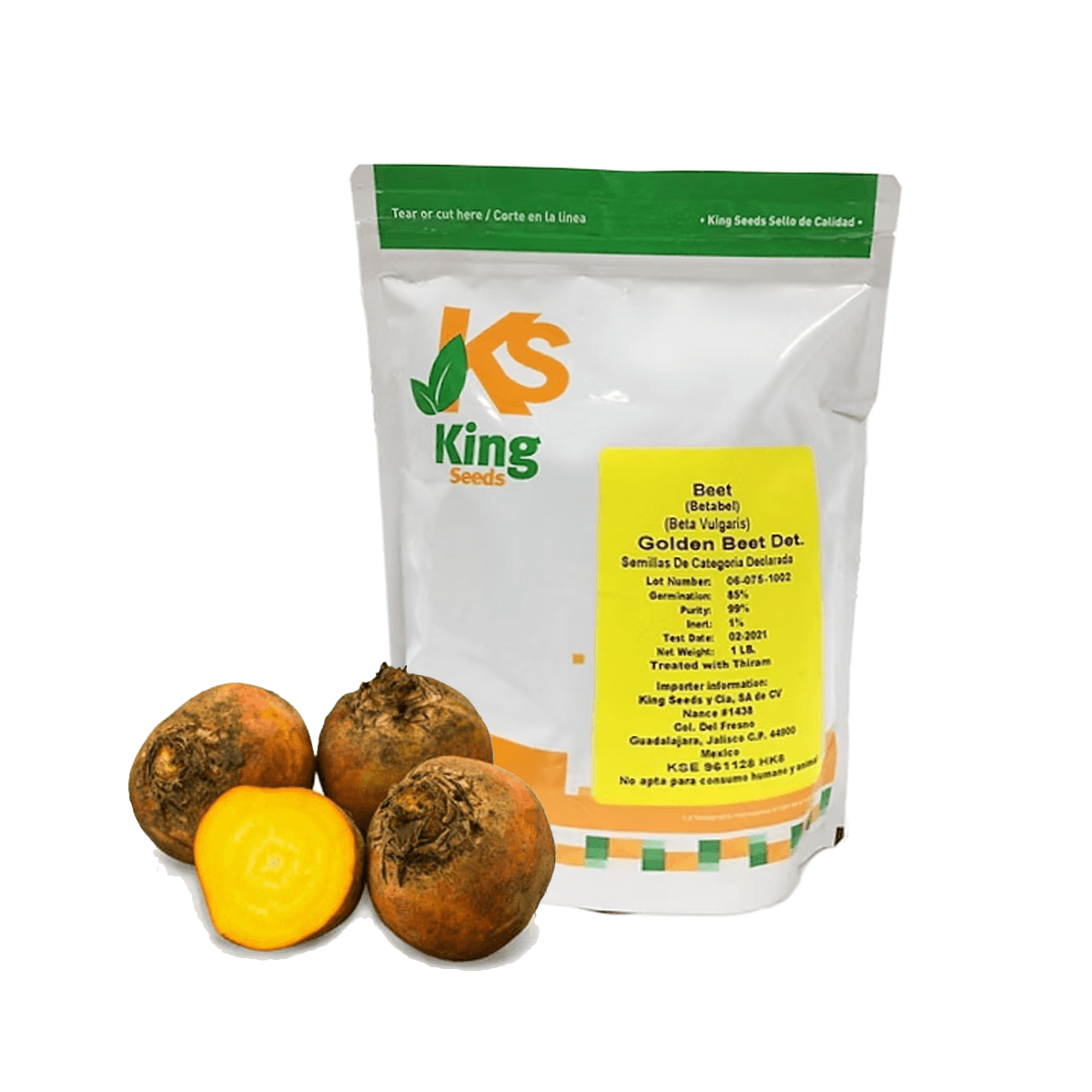 Betabel Amarillo Golden Detroit Sobre 1 Lb – King Seeds Online
